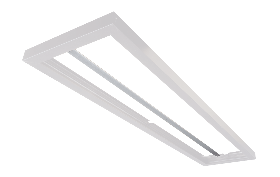 SG Armaturen | Products | Sense 300x1200 White Surface frame Aluminium