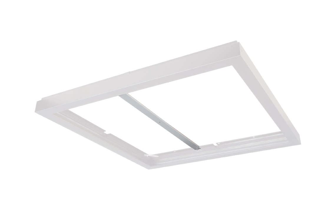 SG Armaturen | Products | Sense 600x600 White Surface frame Aluminium